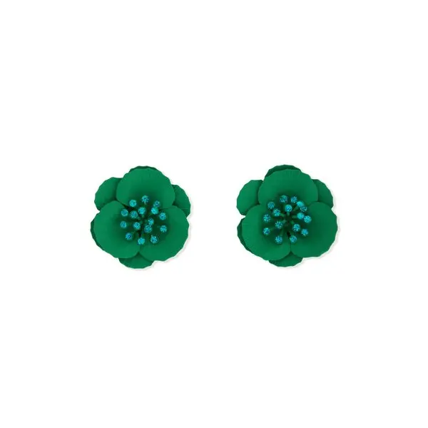 Saachi Statement Flower Crystal Stud Earrings
