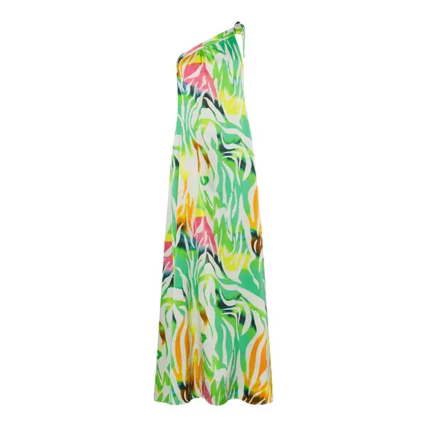 BELYED HANDCRAFT Palmera Silk Crepe Maxi Dress