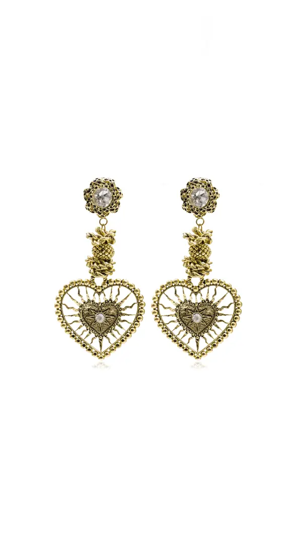 BAYEMEYC Corth Heart Dangle Earrings