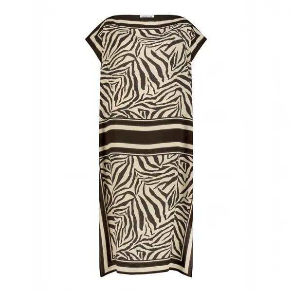 BELYED HANDCRAFT Shaneya Printed Maxi Dress - Beige/brown