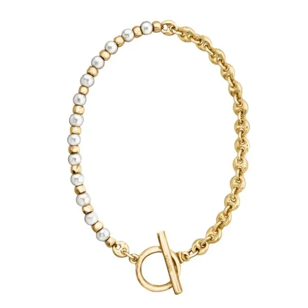CORSO JEWELRY Bruna Pearl Choker - Gold