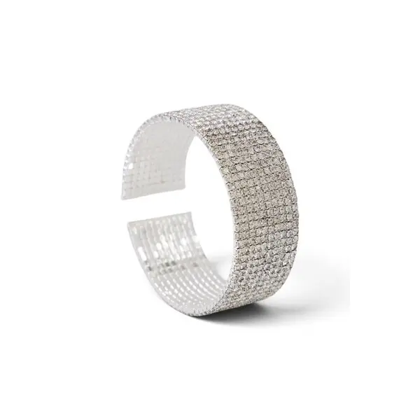Saachi Crystal Row Cuff Bracelet