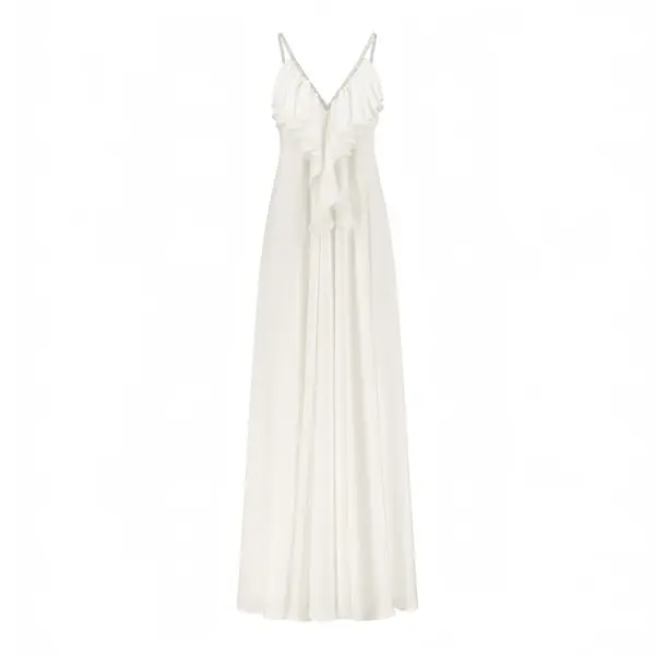 BELYED HANDCRAFT Marie Armani Silk Maxi Dress