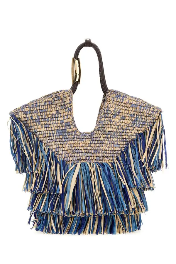 Zimmermann Raffia Small Goldentime Shopping Bag