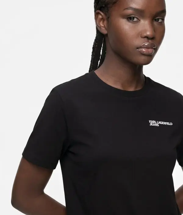 KL JEANS Jeans T-shirt With Drawcord Hem - Black
