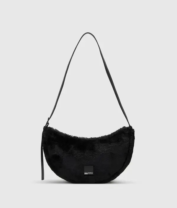 KL JEANS Box Logo Furry Slingbag