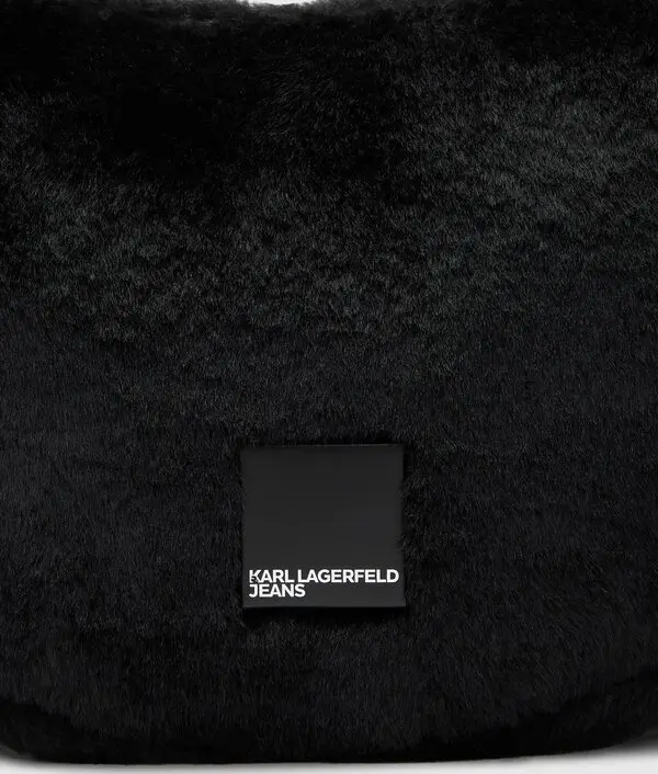 KL JEANS Box Logo Furry Slingbag