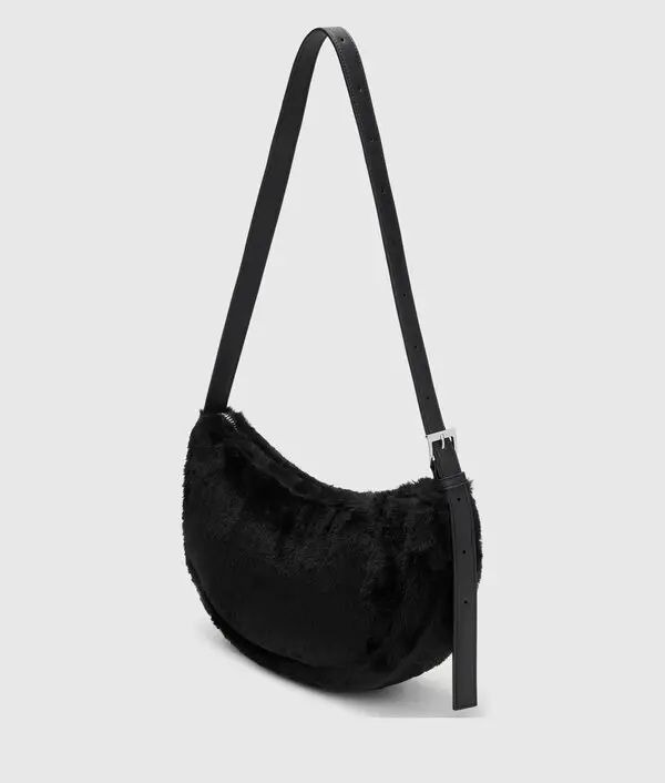 KL JEANS Box Logo Furry Slingbag