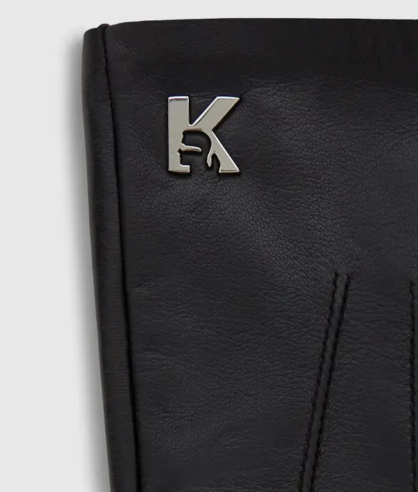 KL JEANS Jeans K Logo Leather Gloves