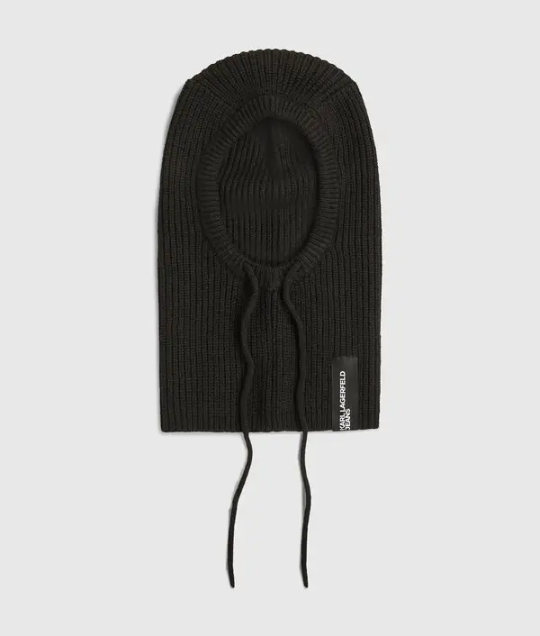 Karl Lagerfeld Ribbed Hood - Black
