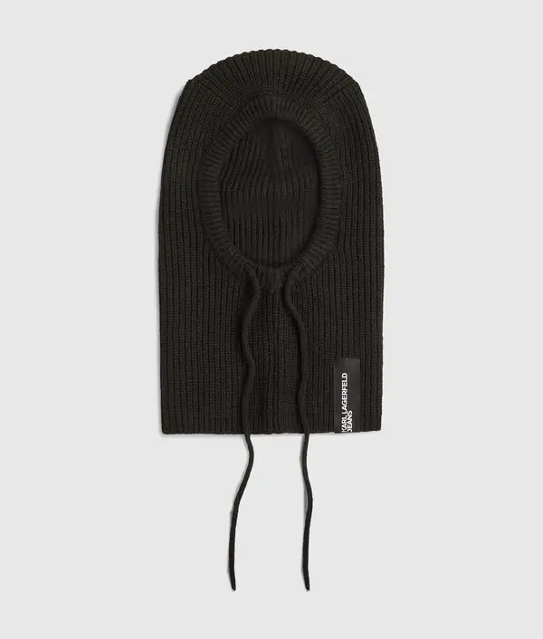Karl Lagerfeld Ribbed Hood - Black