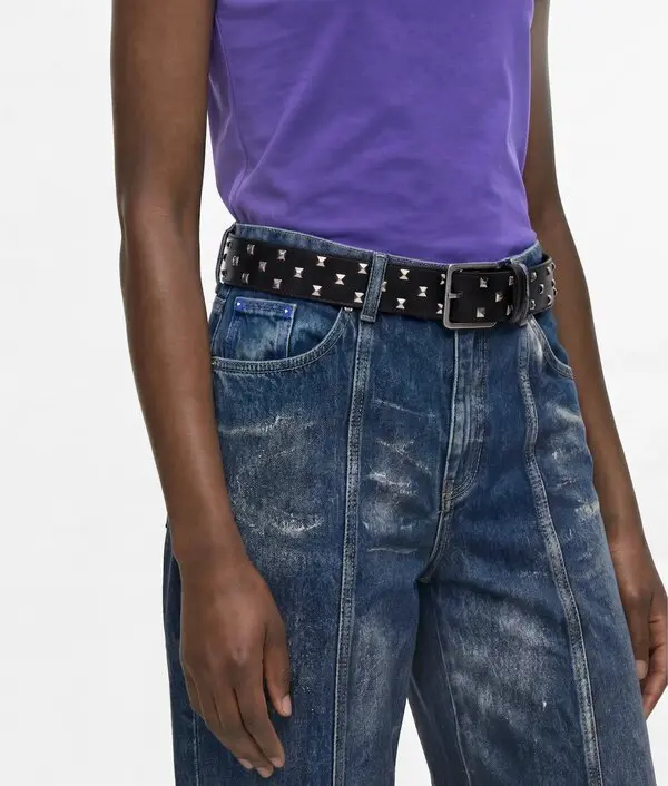 KL JEANS Studded Leather Belt