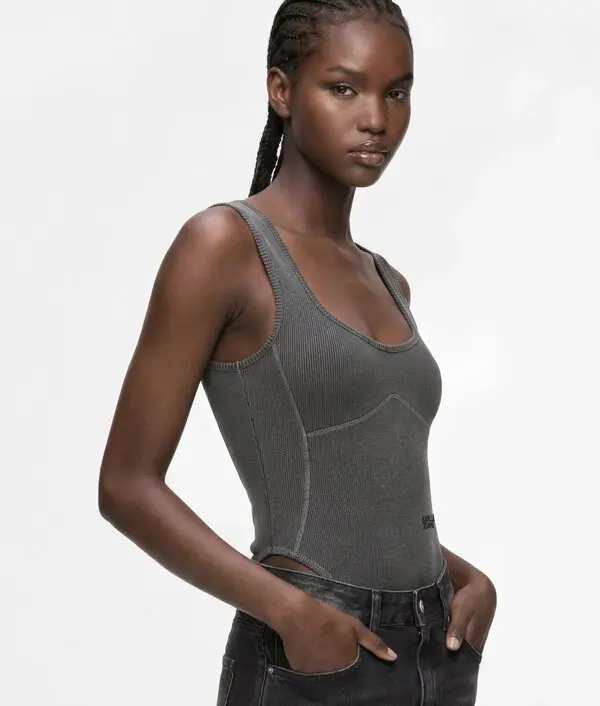 KL JEANS Jeans Ribbed Organic Cotton Jersey Bodysuit