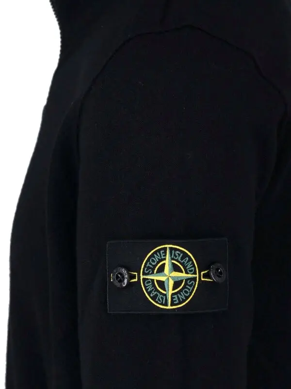 Stone Island Virgin Wool Zip Cardigan