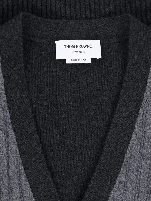 Thom Browne Virgin Wool Button Cardigan
