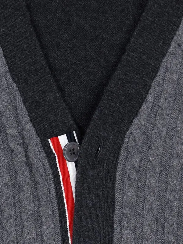 Thom Browne Virgin Wool Button Cardigan