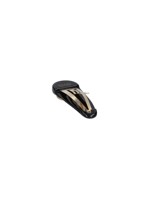 Gucci Gg Hair Clip - Black