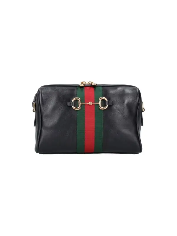Gucci Horsebit Web Shoulder Bag