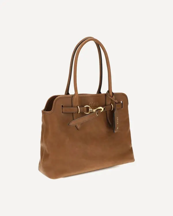 Miu Miu Leather Aventure Shoulder Bag