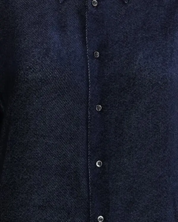 Giorgio Armani Silk Blend Devoré Velvet Twill Shirt