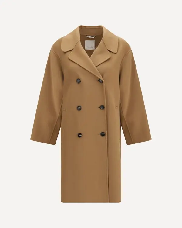 'S MAXMARA S Maxmara Magnolia Double-breasted Virgin Wool Coat