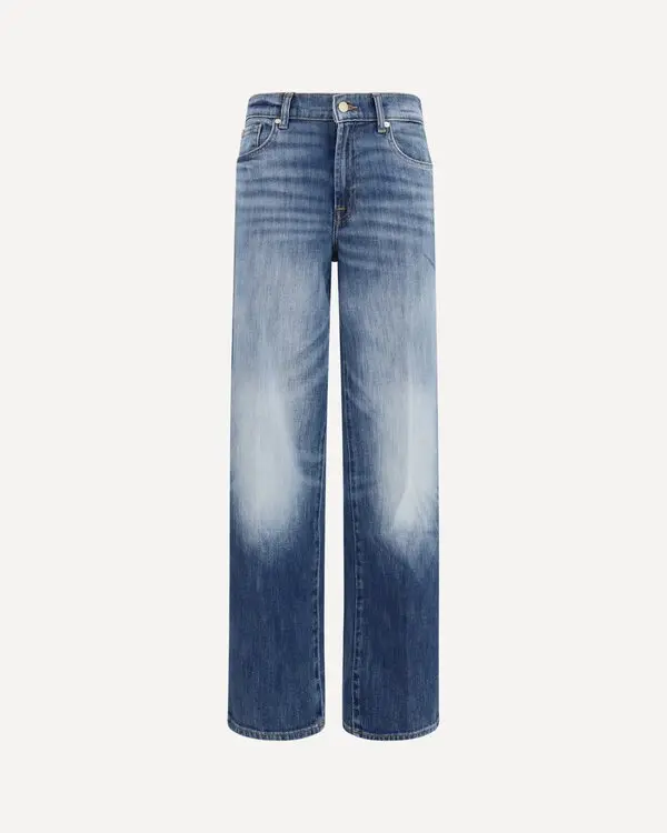 7 For All Mankind Straight-leg Vintage Wash Jeans