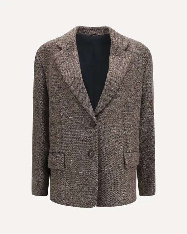 Brunello Cucinelli Single-breasted Virgin Wool Blend Jacket