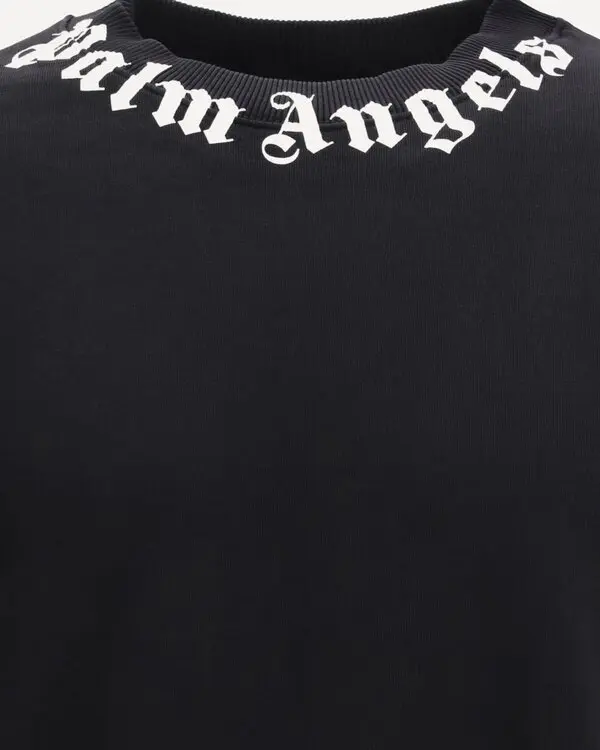 Palm Angels Cotton Crewneck Sweatshirt With Ogo Mae