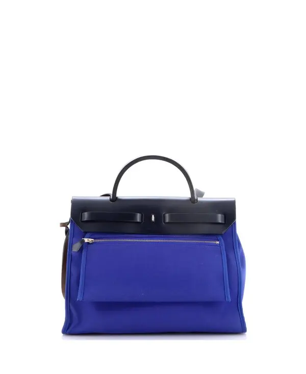 Hermès 31 Herbag Zip Leather And Toile