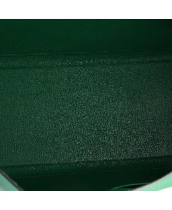 Hermès Kelly 32 Handbag Green Evercolor With Gold Hardware