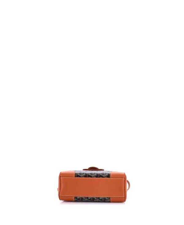 Goyard Saigon Top Handle Bag Coated Canvas With Leather