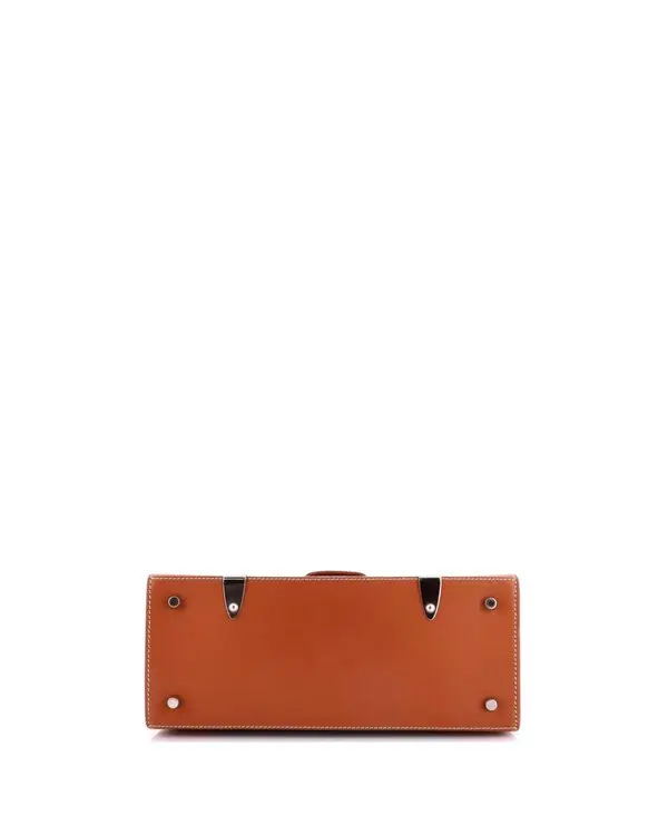 Goyard Pm Saigon Top Handle Bag Coated Canvas With Leather - Brown