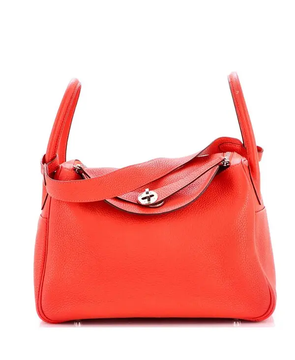 Hermès 30 Lindy Bag Clemence - Red