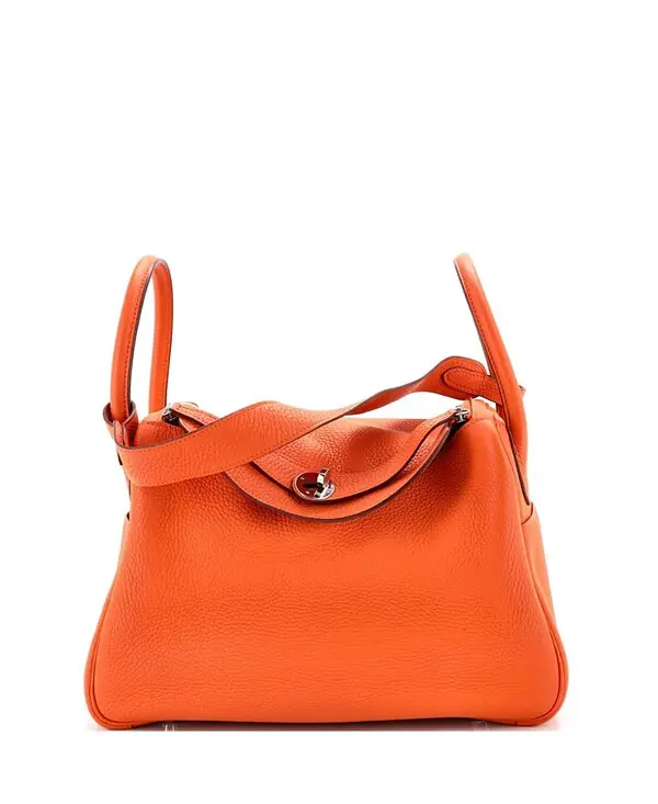 Hermès 30 Lindy Bag Clemence - Orange