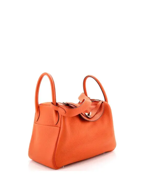 Hermès 30 Lindy Bag Clemence - Orange