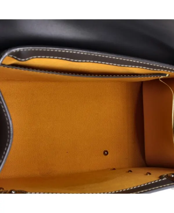 Goyard Pm Saigon Top Handle Bag Coated Canvas With Leather - Gray