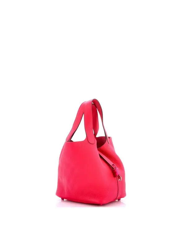 Hermès Pm Monochrome Picotin Lock Bag Clemence