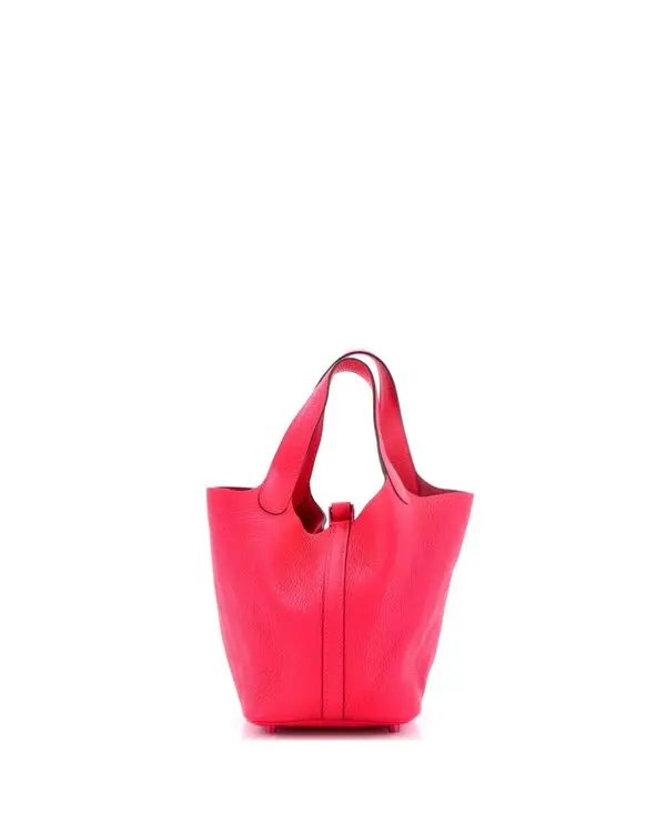Hermès Pm Monochrome Picotin Lock Bag Clemence