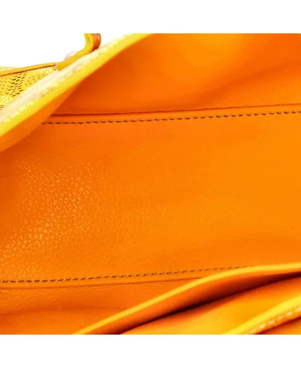 Goyard Saigon Top Handle Bag Coated Canvas With Leather