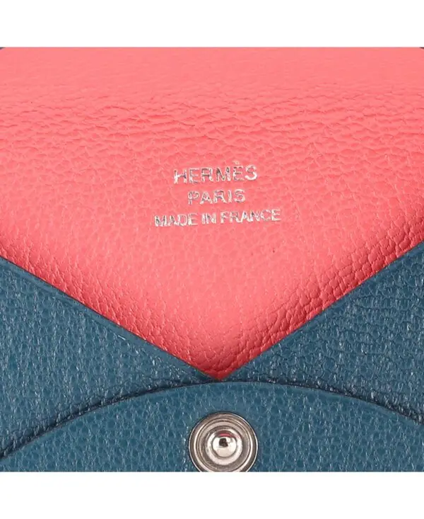 Hermès Calvi Card Holder Verso Chevre Mysore