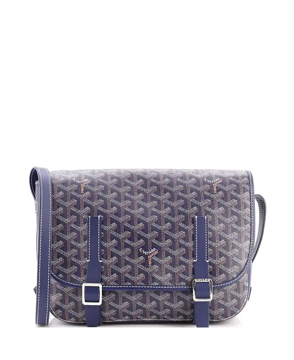 Goyard Mm Belvedere Messenger Bag Coated Canvas