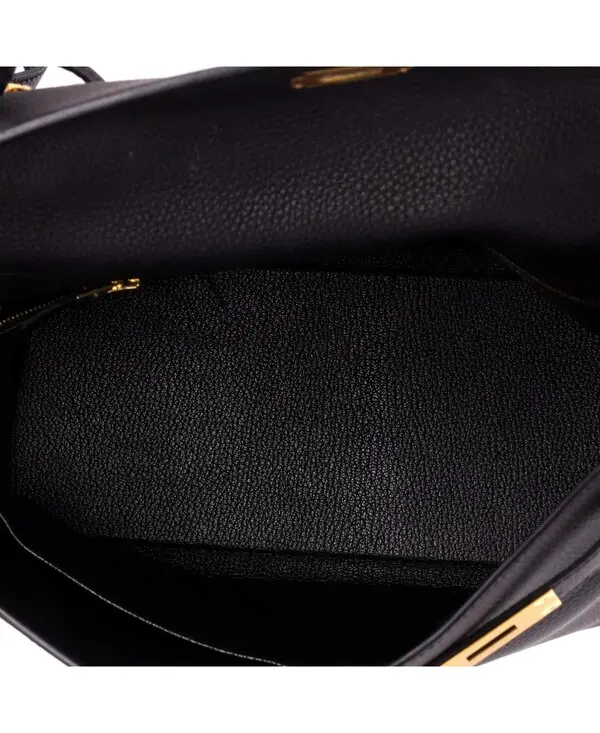 Hermès Kelly 32 Handbag Black Togo With Gold Hardware