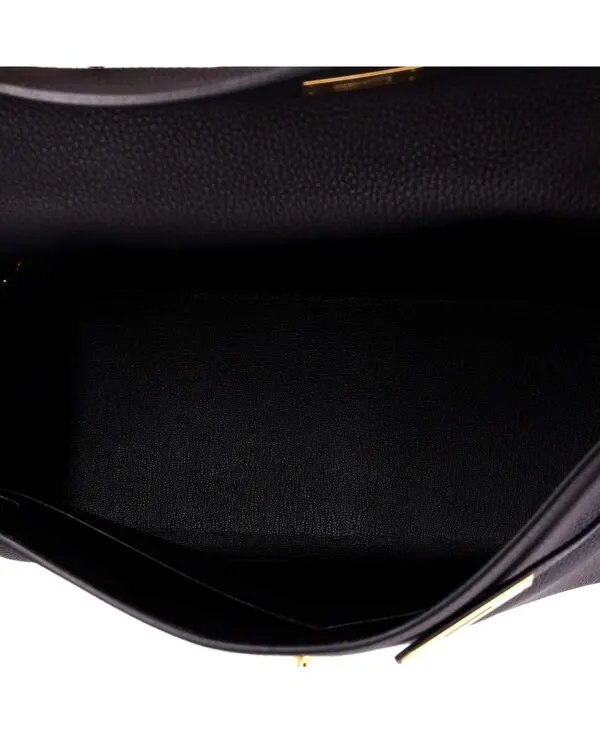 Hermès Kelly 32 Handbag Black Togo With Gold Hardware