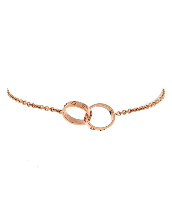 CARTIER Love Interlocking Bracelet 18k Rose Gold