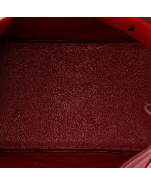 Hermès Birkin 35 Handbag Red Togo With Gold Hardware