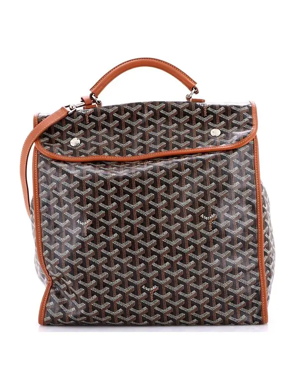 Goyard Saint Leger Briefcase Backpack Coated Canvas