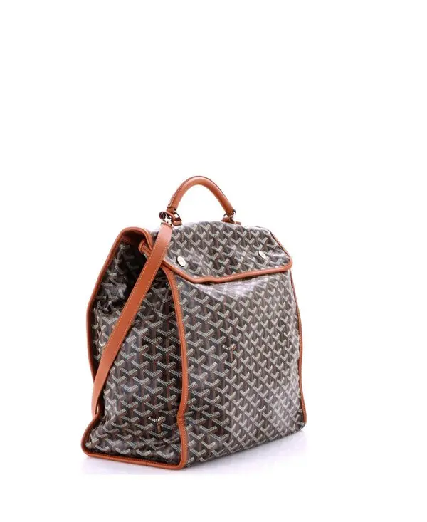 Goyard Saint Leger Briefcase Backpack Coated Canvas