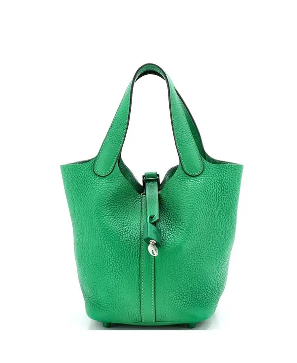 Hermès Pm Monochrome Picotin Lock Bag Clemence