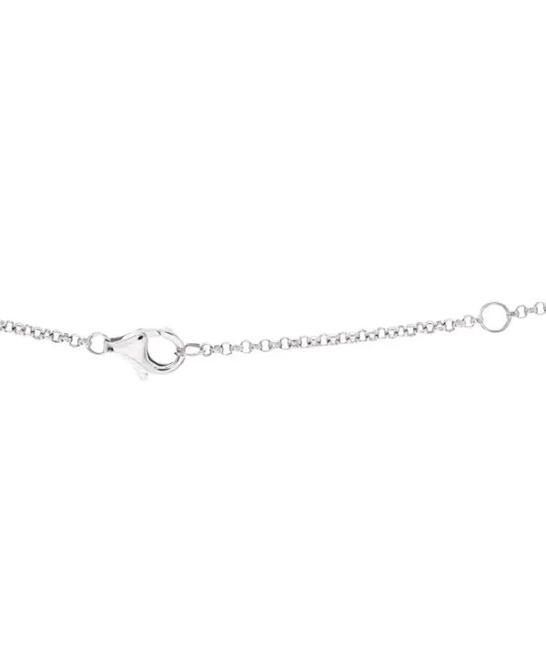 CARTIER Agrafe Pendant Necklace 18k Gold With Diamonds, 15.75