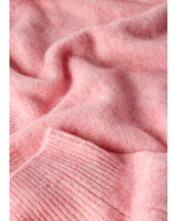 Whistles Round Neck Curved Hem Sweater